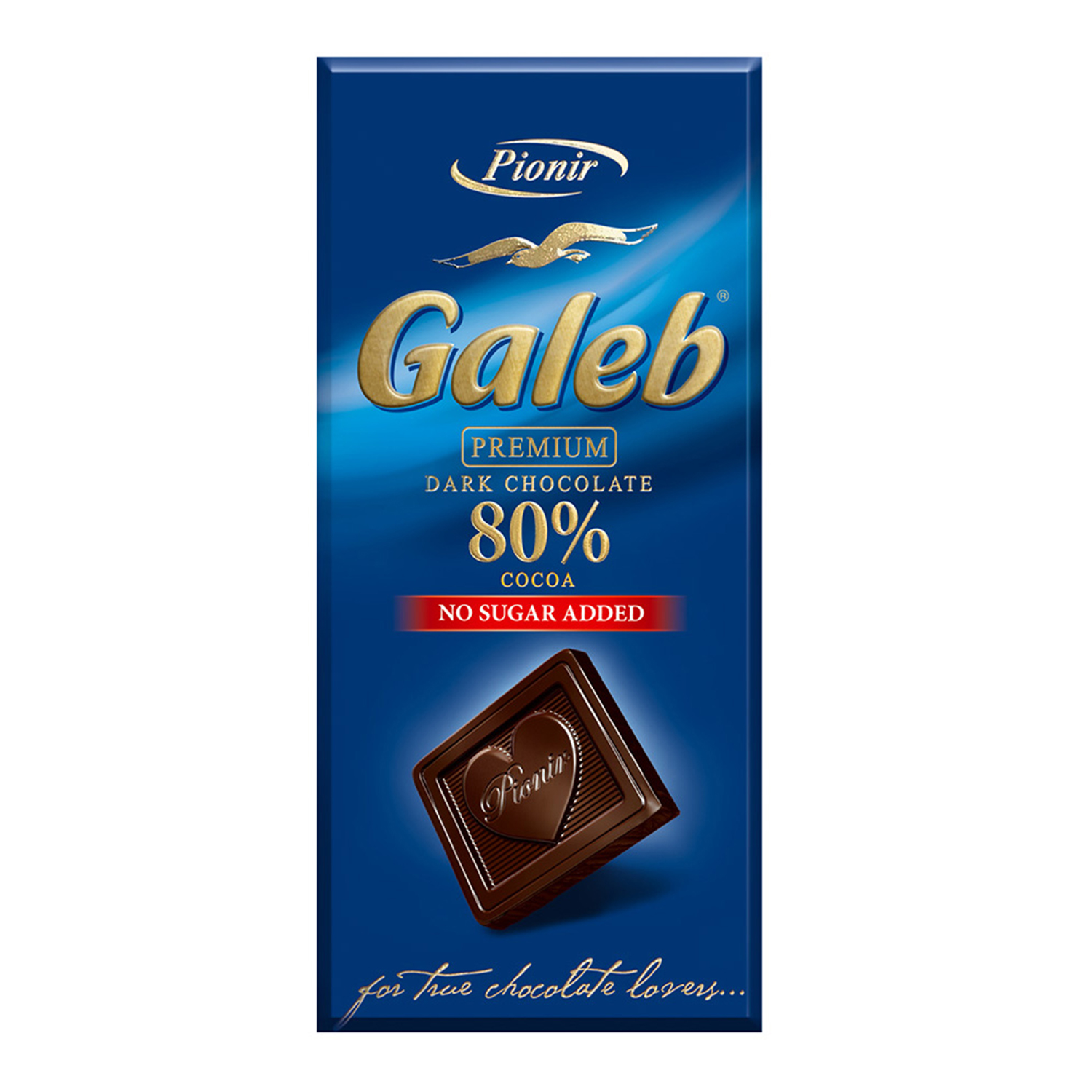 Galeb premium crna čok. sa 80% kakao djelova bez šećera 100g - Voli ...