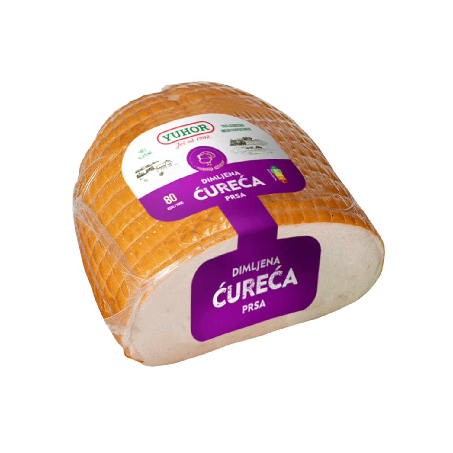 Dimljena ćureća prsa u mrežici 1kg Yuhor - Voli eCommerce